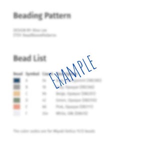 Beading Pattern - Seed Bead Earring Pattern - Circular Square Stitch ...