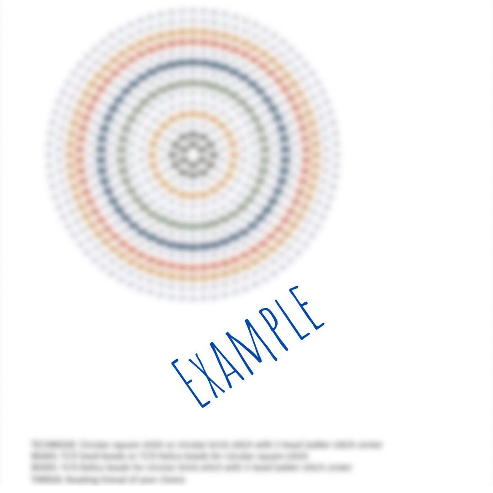 Beading Pattern - Seed Bead Earring Pattern - Circular Square Stitch ...