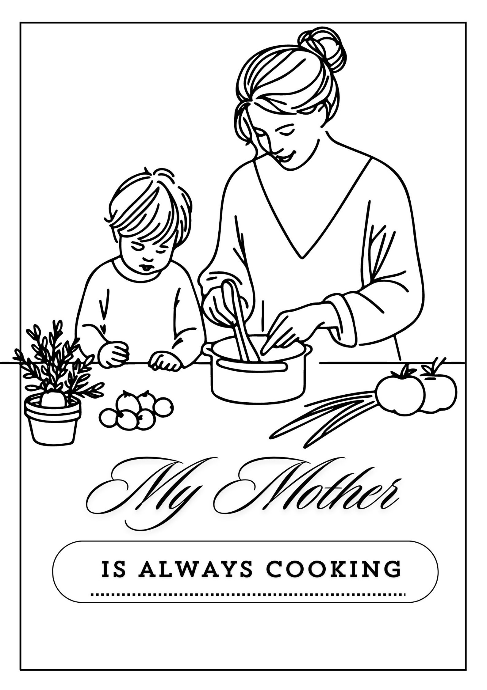 Mothers Day Coloring Book - Etsy