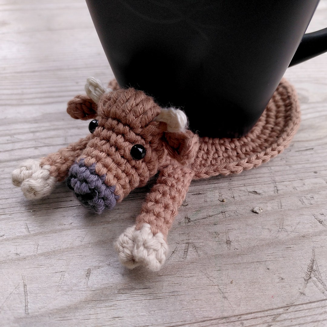 Cow Coaster Crochet Pattern - Etsy