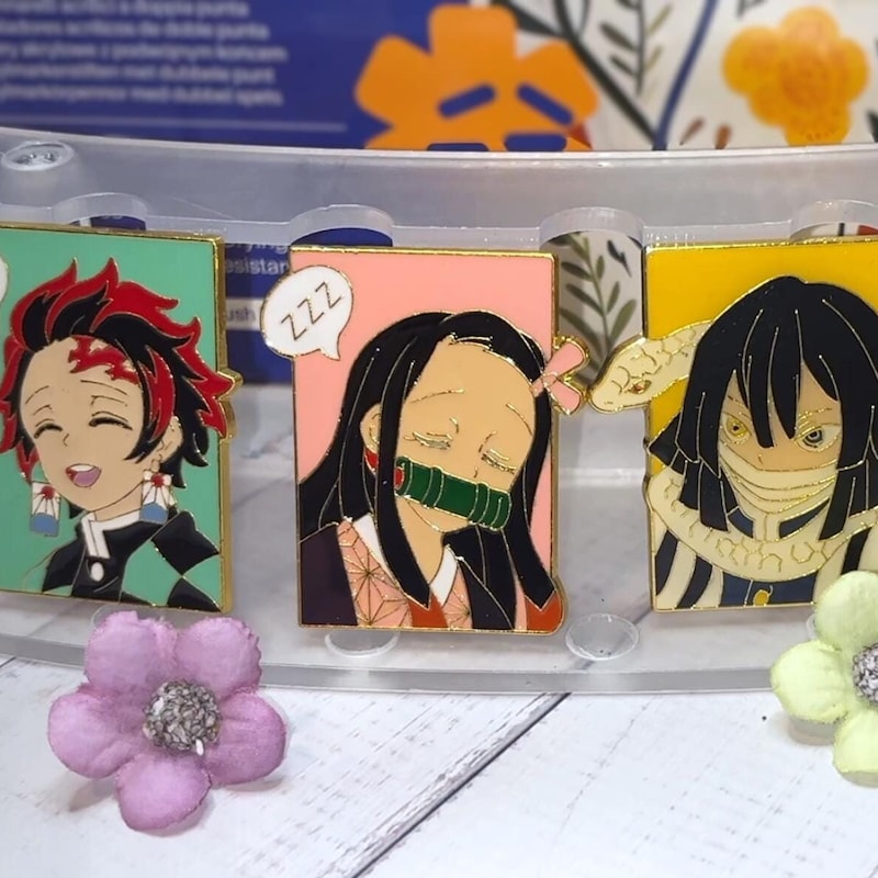 Demon Slayer Pin Badge Etsy
