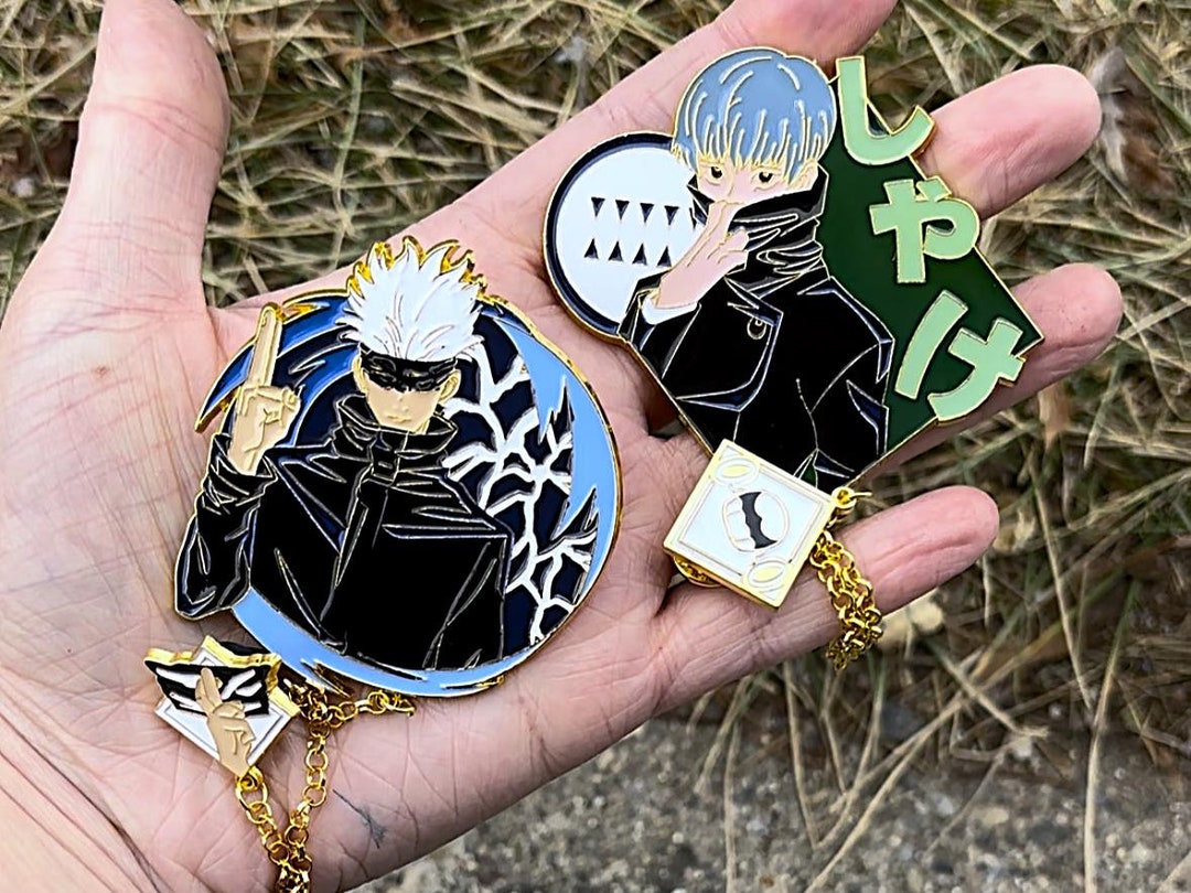 Anime Jujustsu Kaisen Gojo, Toge Inumaki Enamel Pin High Quality Anime ...