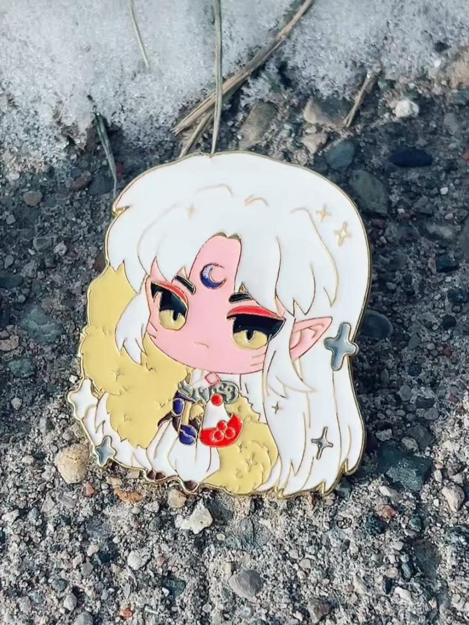Anime Inuyasha Sesshomaru Enamel Pin High Quality Anime Enamel Pins ...