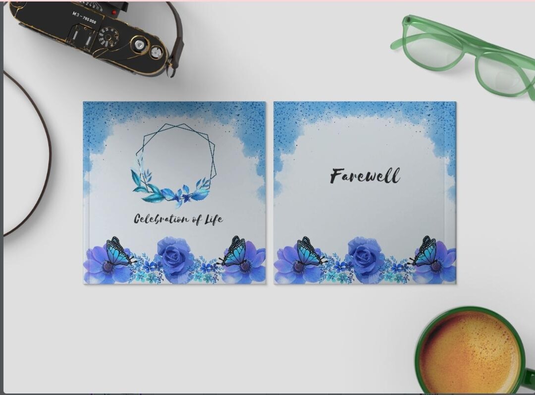 Funeral Signature Book Template - Etsy