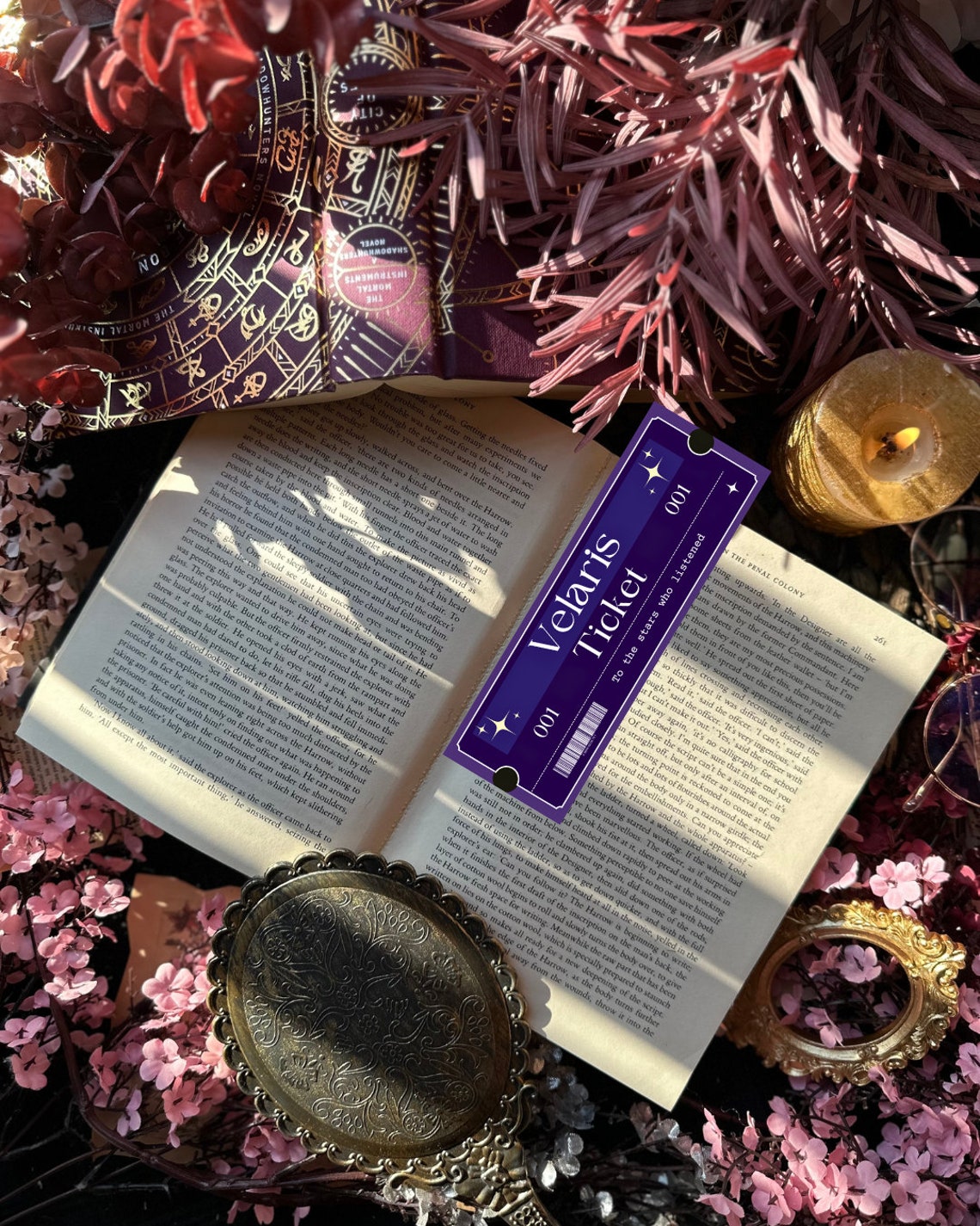 Ticket to Velaris Printable Bookmark digital Download, Feyre, Rhysand ...