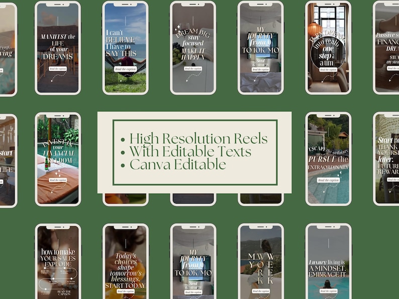 30 Motivational Faceless Reels Aesthetic Video Reels Faceless Luxury ...