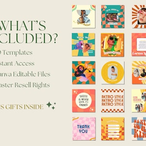 Retro Instagram Templates Gen Z Style Templates Groovy Instagram ...