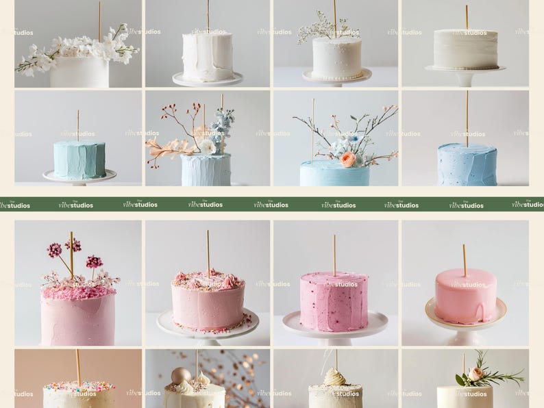 Cake Topper Mockup Photos Cake Photos Social Media Birthday Cake Topper ...