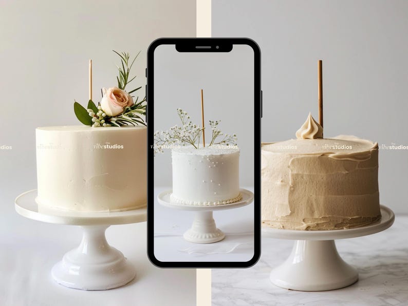 Cake Topper Mockup Photos Cake Photos Social Media Birthday Cake Topper ...