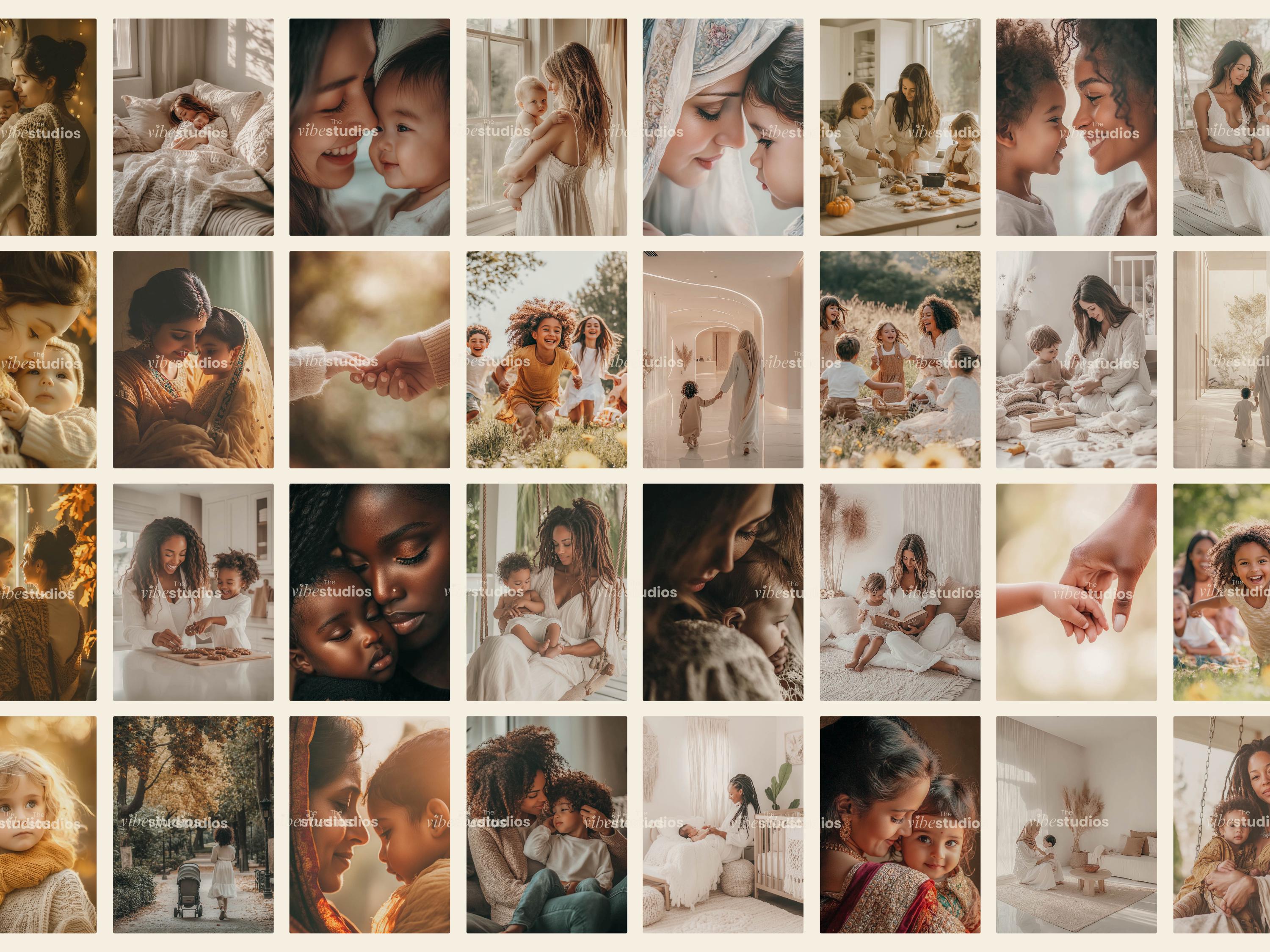 Diverse Motherhood Stock Photos Mother and Child Photos Aesthetic ...