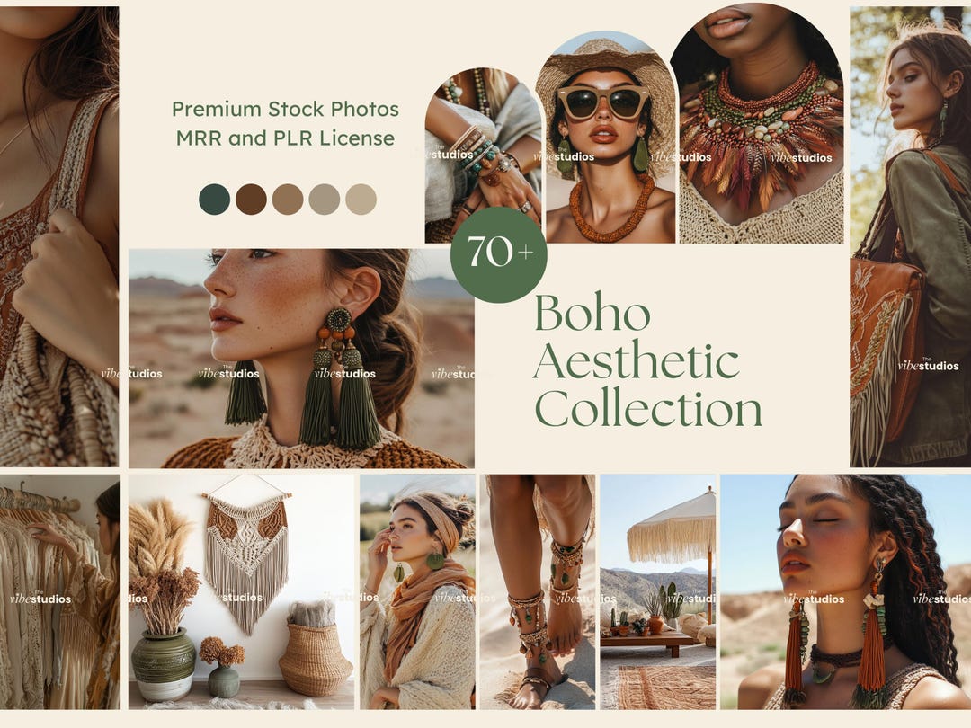 Aesthetic Boho Stock Photos Boho Faceless Digital Marketing Stock ...