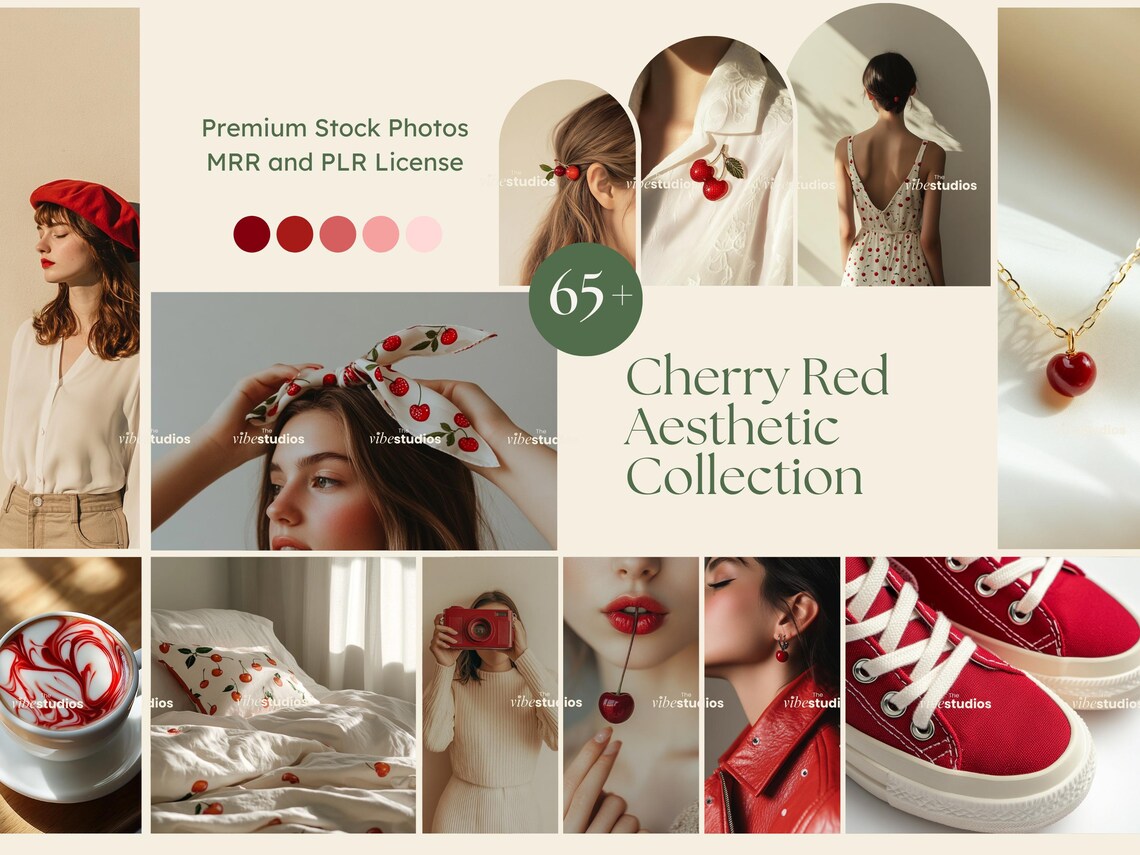 Cherry Aesthetic Stock Photos Cherry Fashion Photos Cherry Themed ...