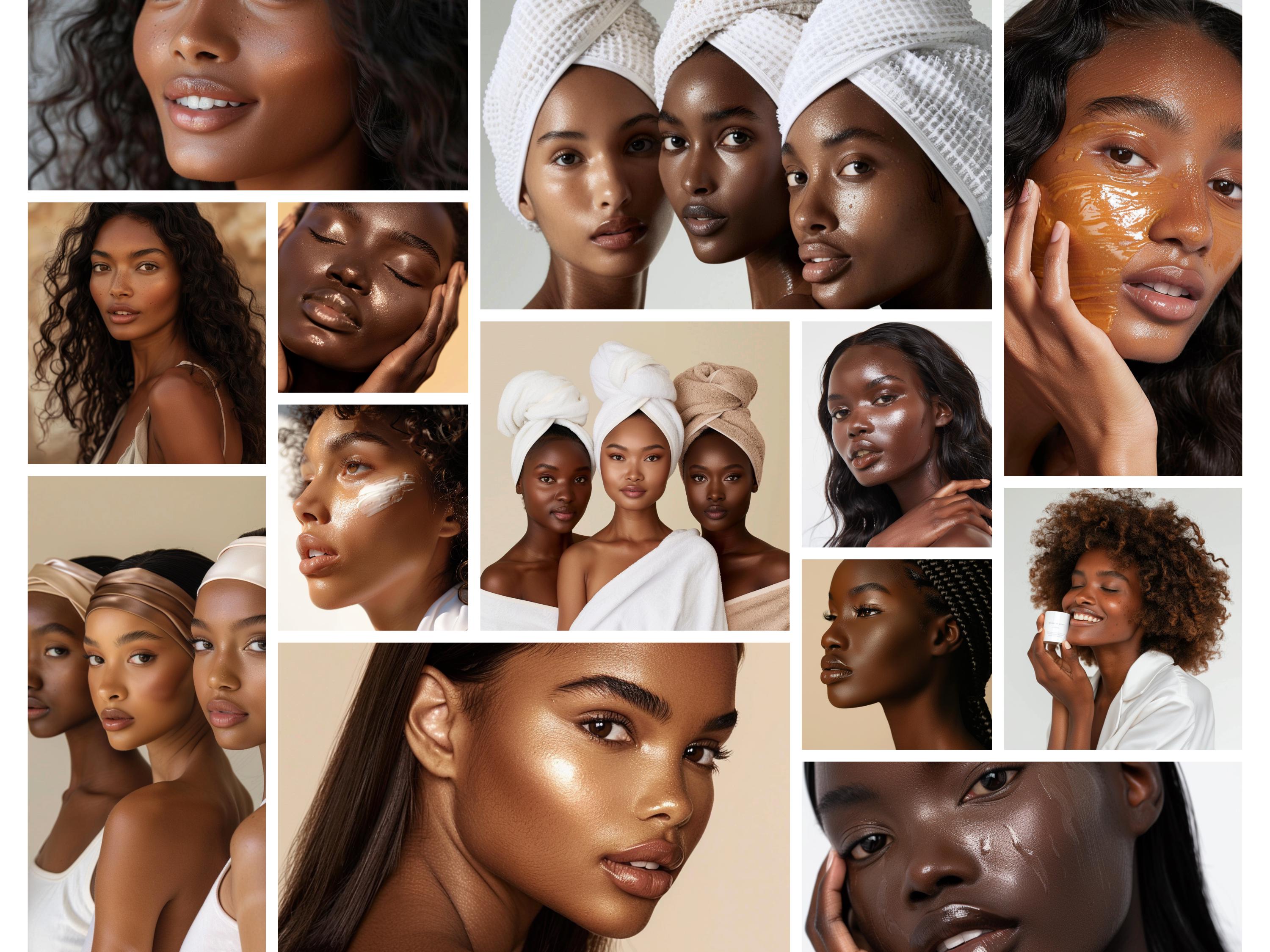 Melanin Stock Photo Black Woman Skin Care Models Image Done for You ...