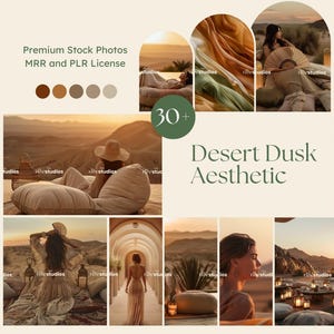 Aesthetic Faceless Stock Photos Desert Photos Dusk Sunset Photos for ...