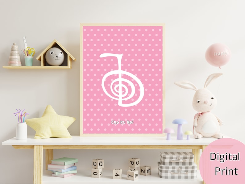 Printable Usui Reiki Symbol With Mantra Cho Cu Rei, Spiritual Japanese ...