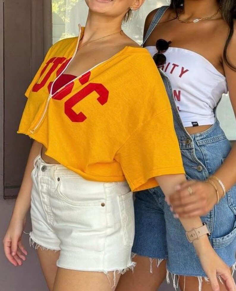 Custom College, Sorority, Cropped Zipper Shirt, College Apparel ...