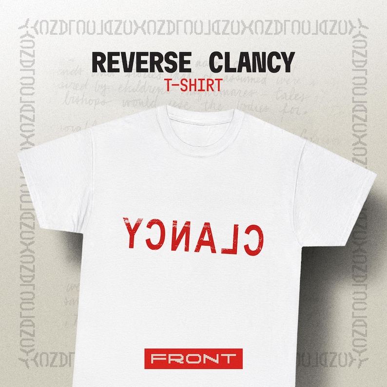 Reverse CLANCY Relaxed Fit T-shirt - Etsy