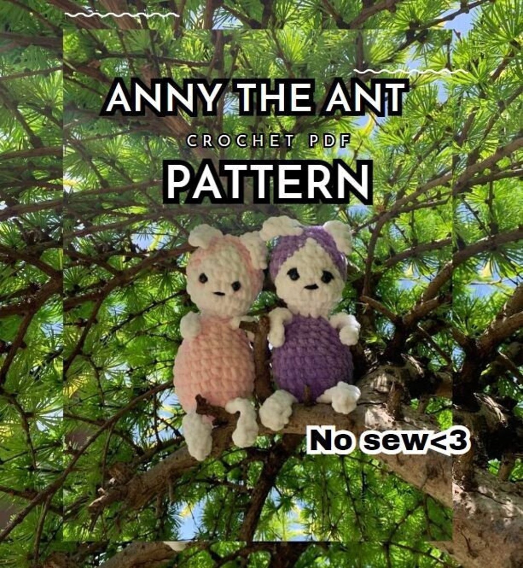 No-sew Pattern Anny the Ant Crochet Pattern Plushie Amigurumi, Kids Toy ...