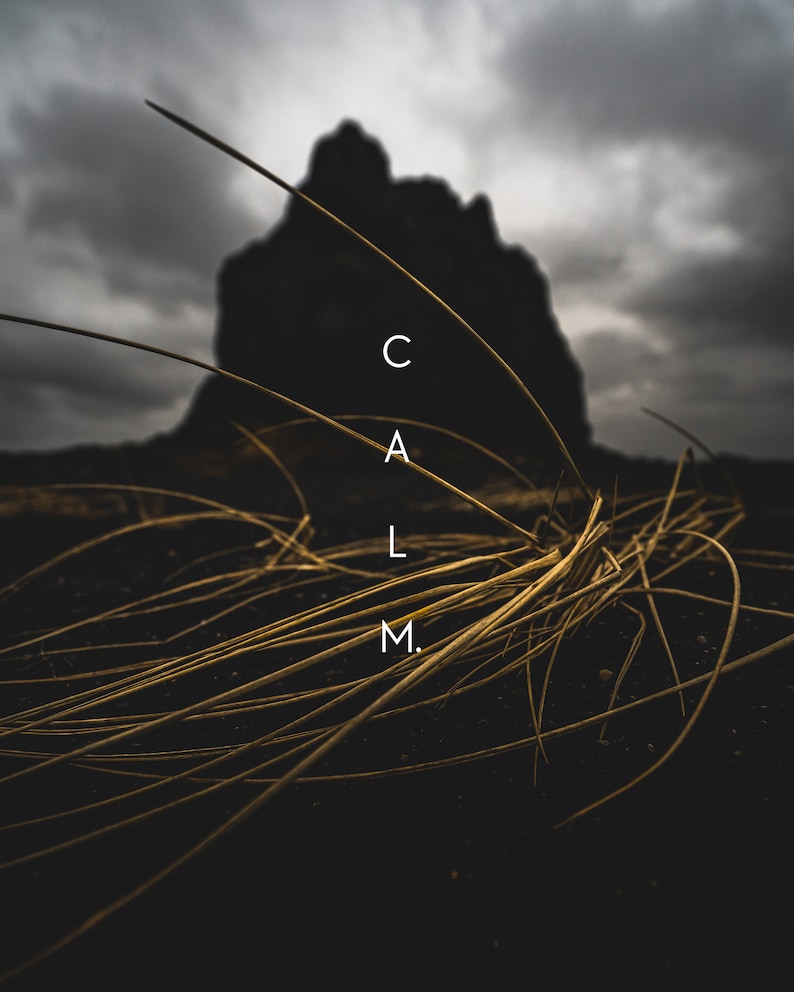 CALM Quote Wall Print, Digital Prints, Quote Wall Art, Digital Prints ...