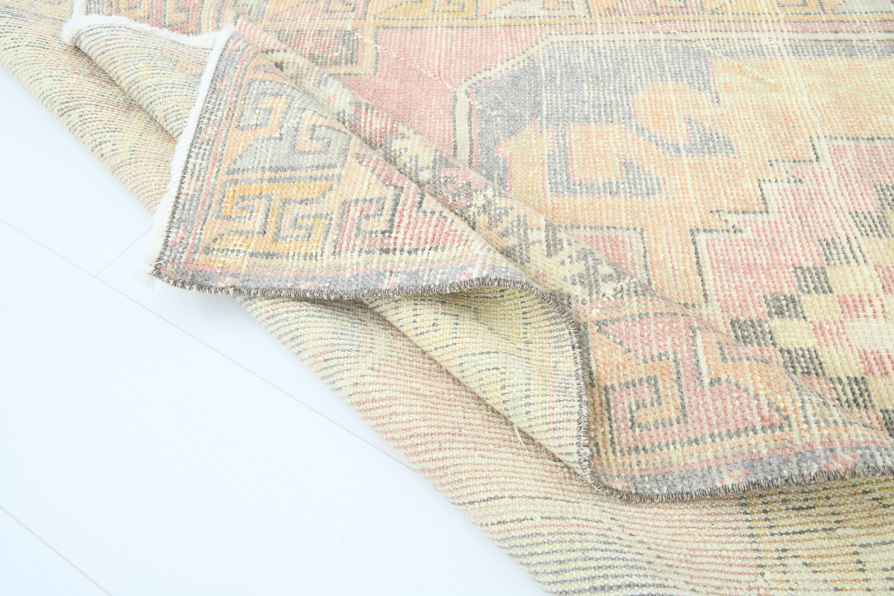 4x8 Turkish Rug,oushak Rug,neutral Vintage Rug,turkish Area Rug,wool ...