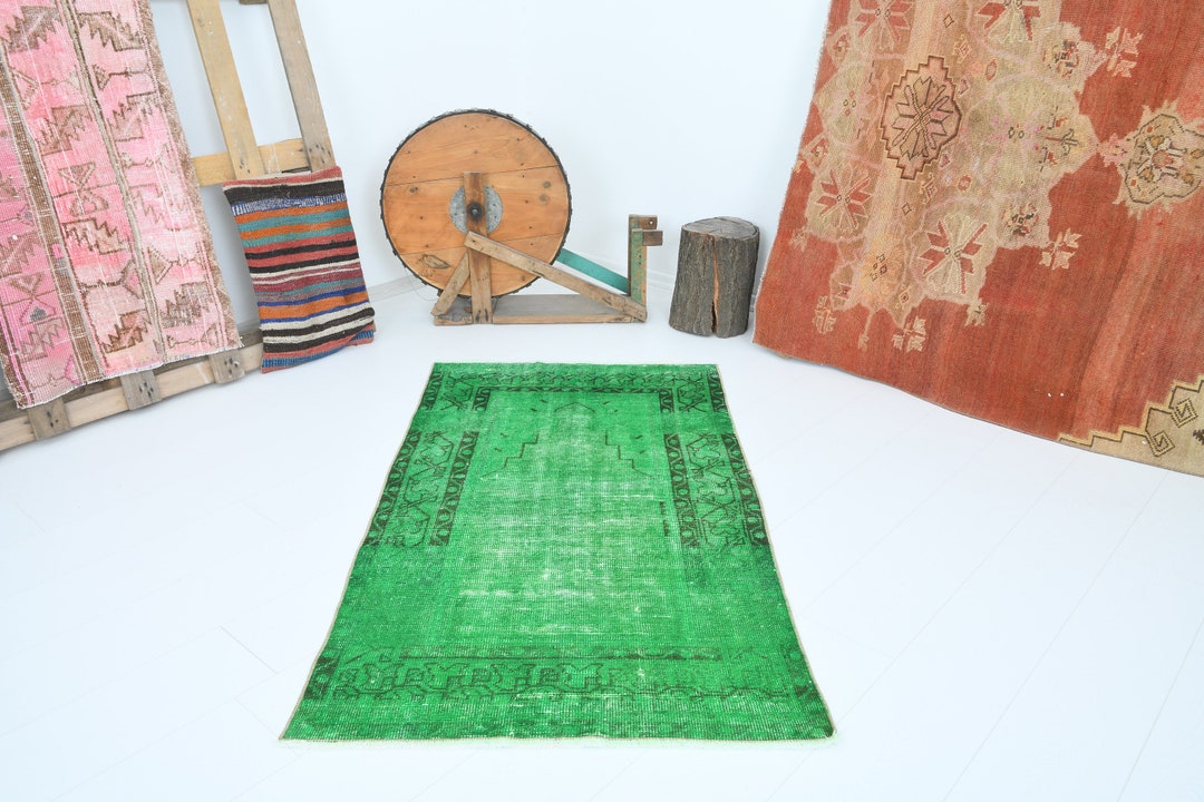 3x5 Rug,faded Vintage Rug,turkish Area Rug,oushak Rug 3x5,rug for ...