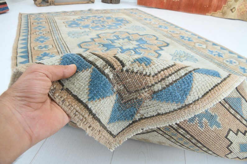 4x6 Turkish Rug,oushak Rug,neutral Vintage Rug,turkish Area Rug,wool ...