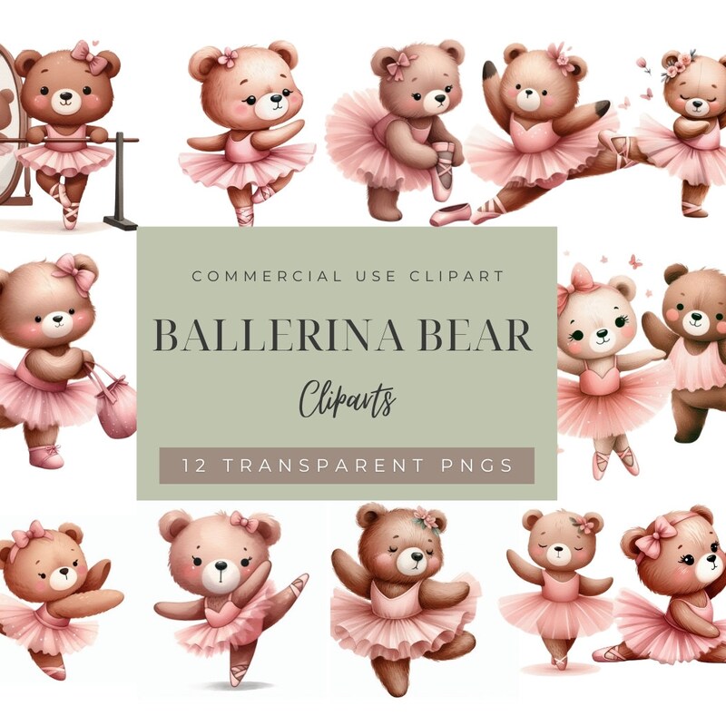 Teddy Bear Ballerina - Etsy