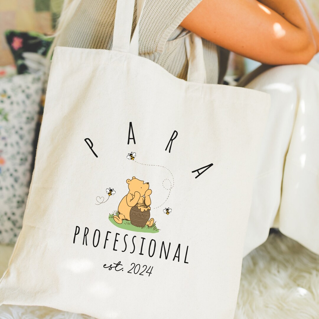 Para Winnie the Pooh Classic Tote Paraprofessional Bag, Teacher ...