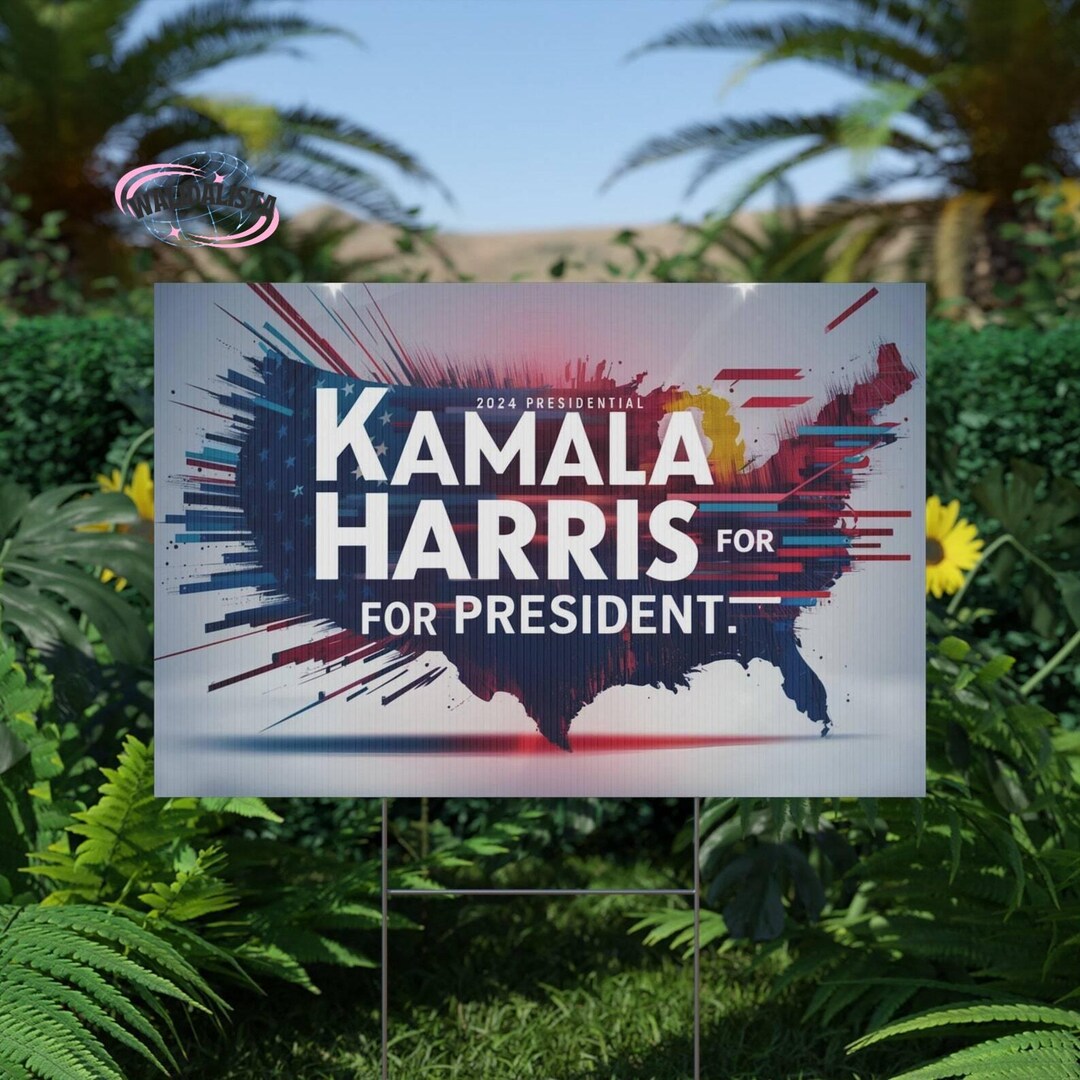 Kamala Harris Yard Sign, Kamala Harris for President, Vote Harris, Vote ...