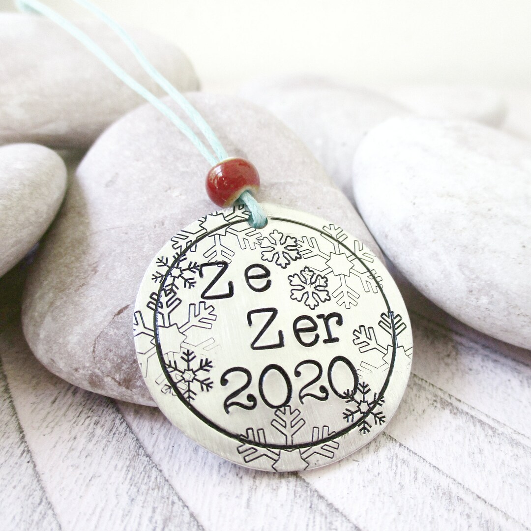Ze Zer Pronoun Ornament, Ze Zer Ornament, Zemself Ornament, LGBTQ Gift ...
