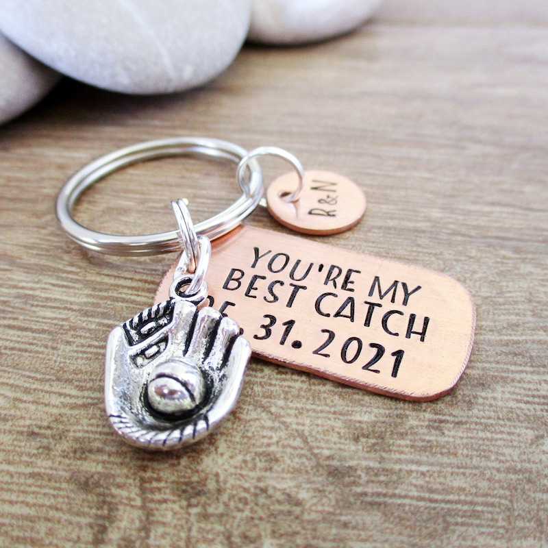 Baseball Keychain - Etsy