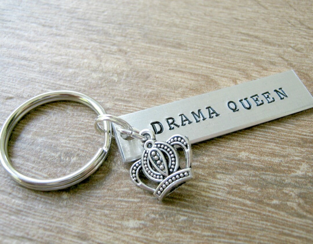 Drama Queen Keychain, Crown Charm, Theater Geek Gift, Drama Gift, Actor ...