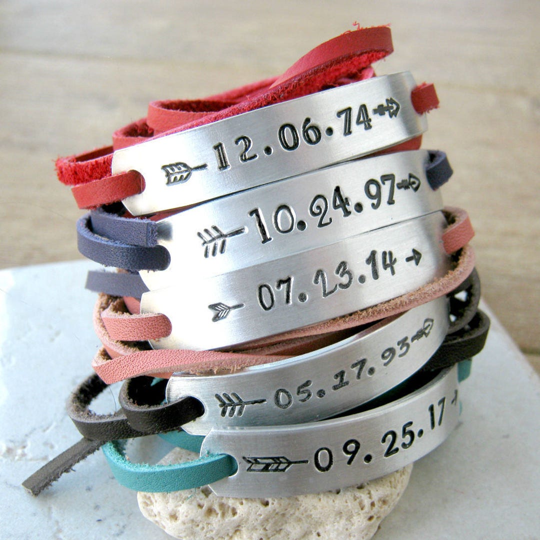 Anniversary Date Bracelet, Sobriety Date Bracelet, Recovery Date ...