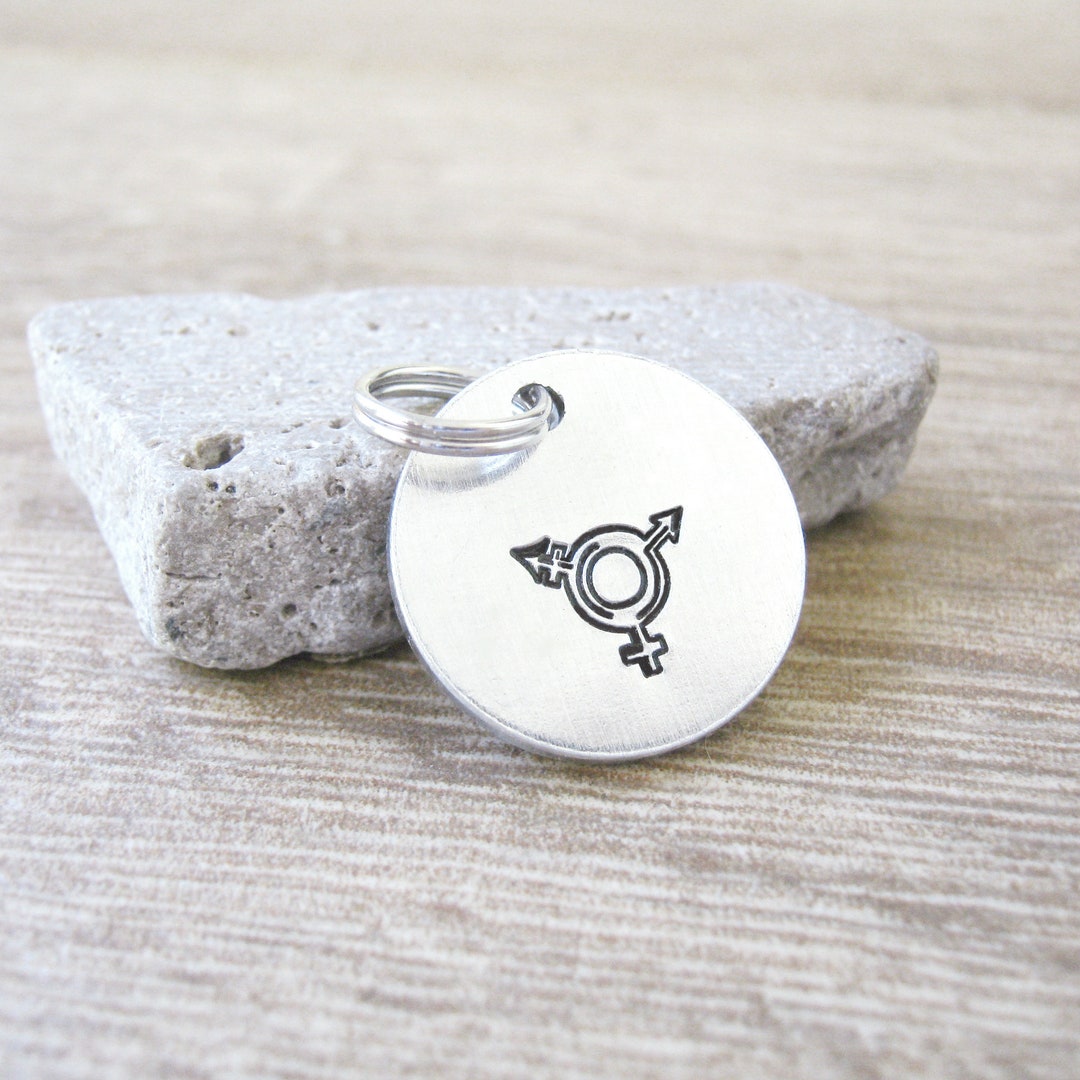 Exclusive Transgender Pendant, Transgender Charm, 19mm (.75 Inch) Disc ...
