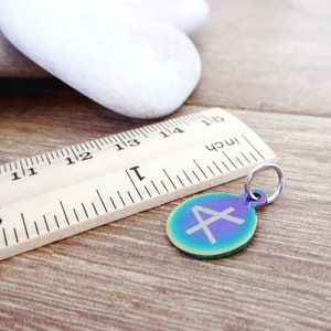 Taekook Symbol Charm, Rainbow Stainless Steel, BTS, V and Jungkook ...