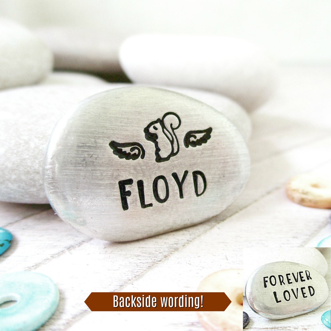 Personalized Squirrel Memorial Keepsake, Squirrel Remembrance Pocket ...