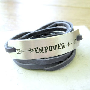 Empower Bracelet, Female Empowerment Bracelet, Motivational Bracelet ...