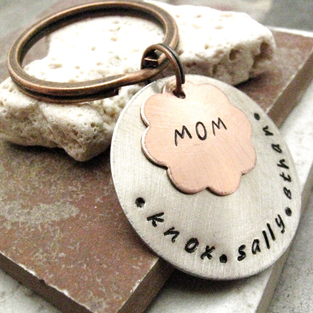 Personalized Mother's Keychain, Mommy Keychain, Mother's Day keychain ...