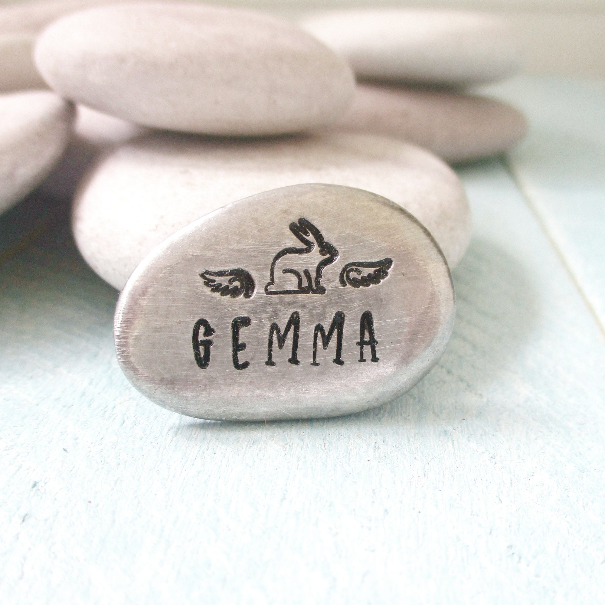Personalized Rabbit Memorial Keepsake, Bunny Remembrance Keepsake ...