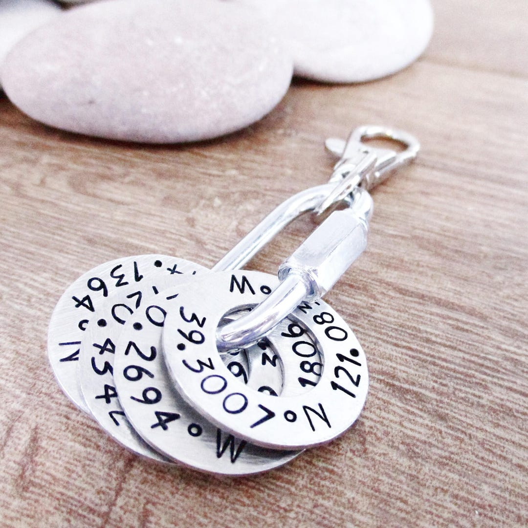 Expandable Family Carabiner Keychain, Choice of Qty, Metal & Wording on ...