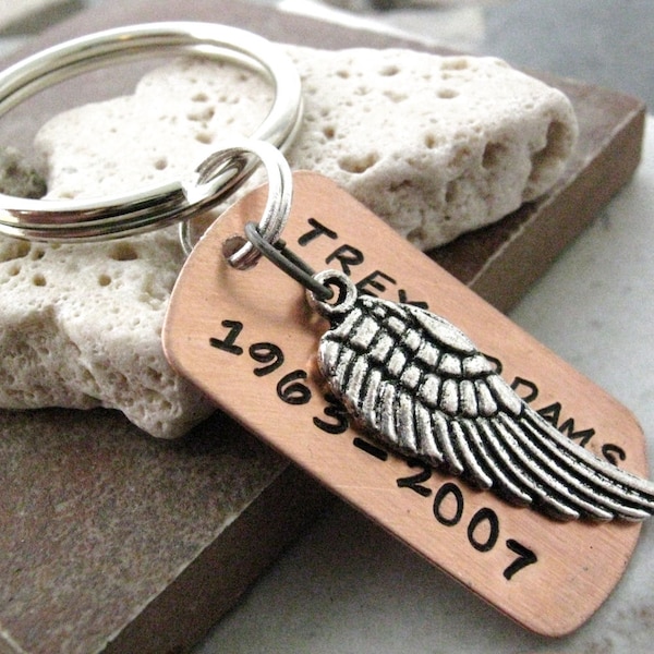 Angel Wing Key Chain - Etsy