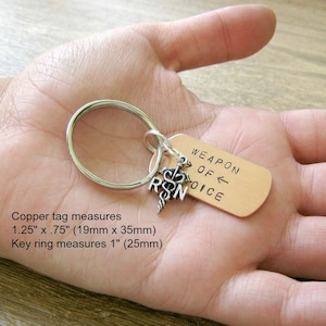 Personalized MARIMBA Keychain, Weapon of Choice, Marching Band Gift ...