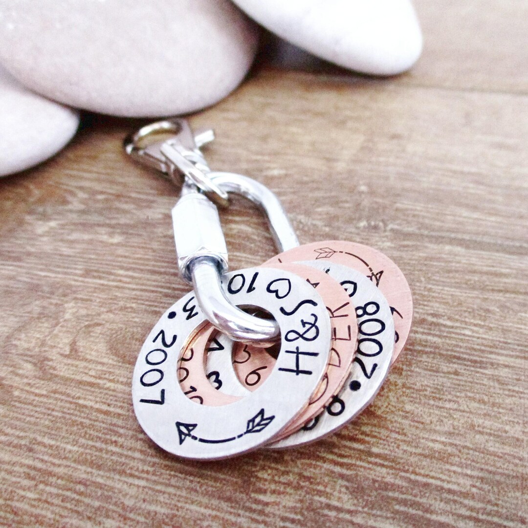 Expandable Family Carabiner Keychain, Your Choice of Qty, Metal ...