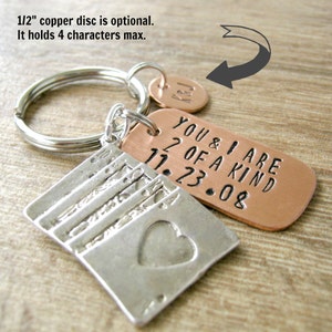 Poker Keychain, Couples Keychain, 2 of a Kind, Anniversary Date ...