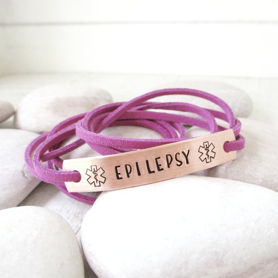 Epilepsy Med Alert Wrap Bracelet, Medical Alert Bracelet, Seizure ...