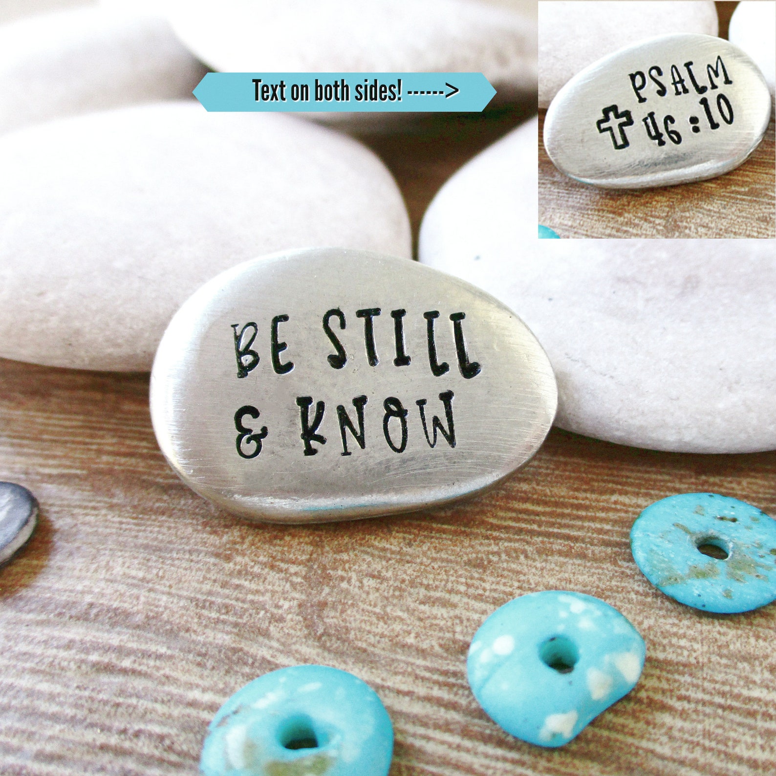 Bible Verse Pocket Stone, Be Still and Know, Psalm 46: 10, Faith Pocket ...