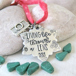 Photographer Gift, Photographer Ornament, Living Life Through a Lens ...