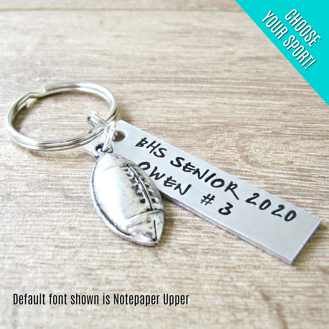 Personalized Football Keychains for the Whole Team & Coaches, Choose ...