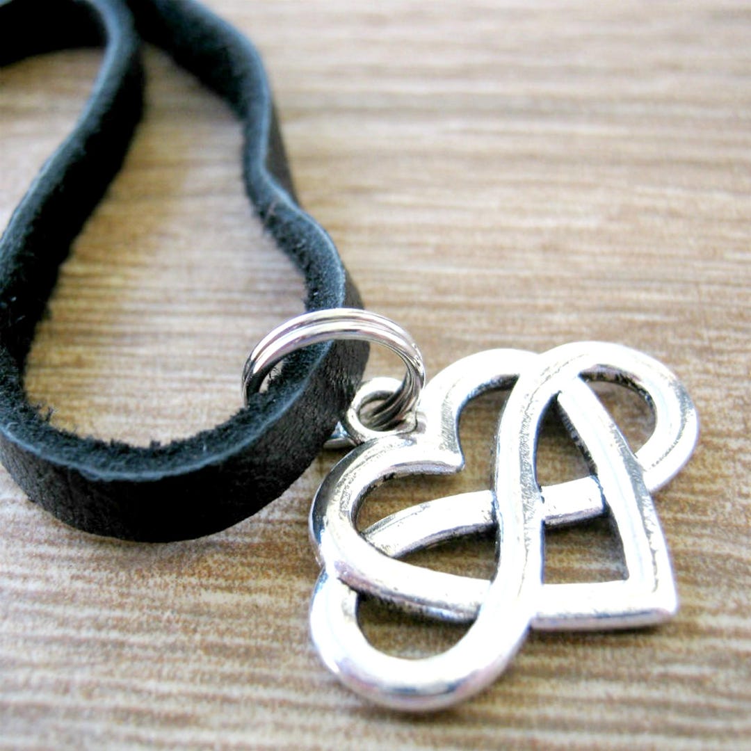 Polyamory Charm Necklace, Ball Chain or Leather Cord, Polyamorist ...
