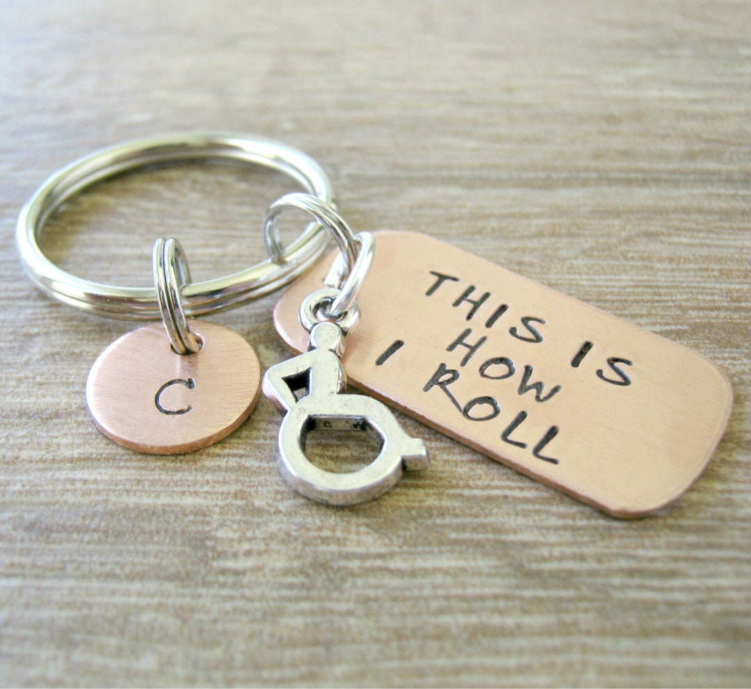 Wheelchair Keychain, This is How I Roll Wheelchair, Handicapped ...